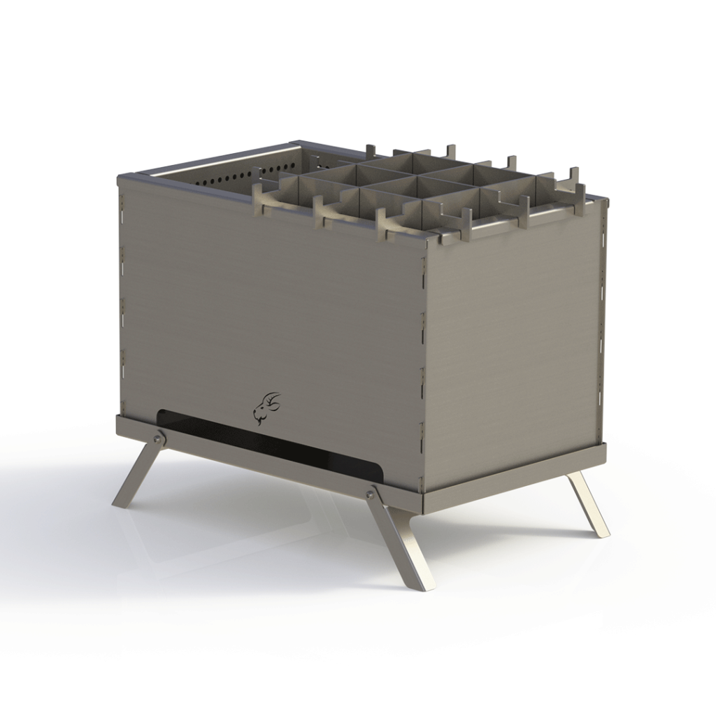 Flat Pack Fire Pit - Go Over Any Terrain Anywhere