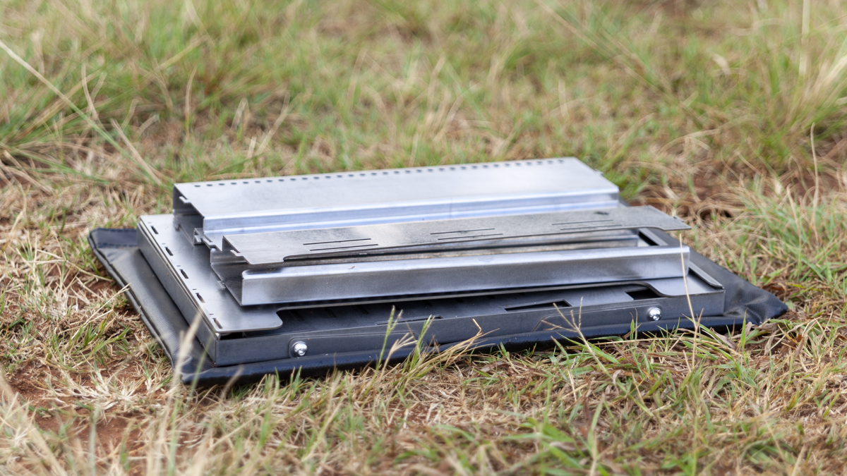 Flat Pack Fire Pit - Go Over Any Terrain Anywhere