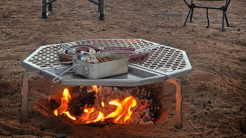 Tyre Mounted Braai/BBQ QR Feet - Go Over Any Terrain Anywhere